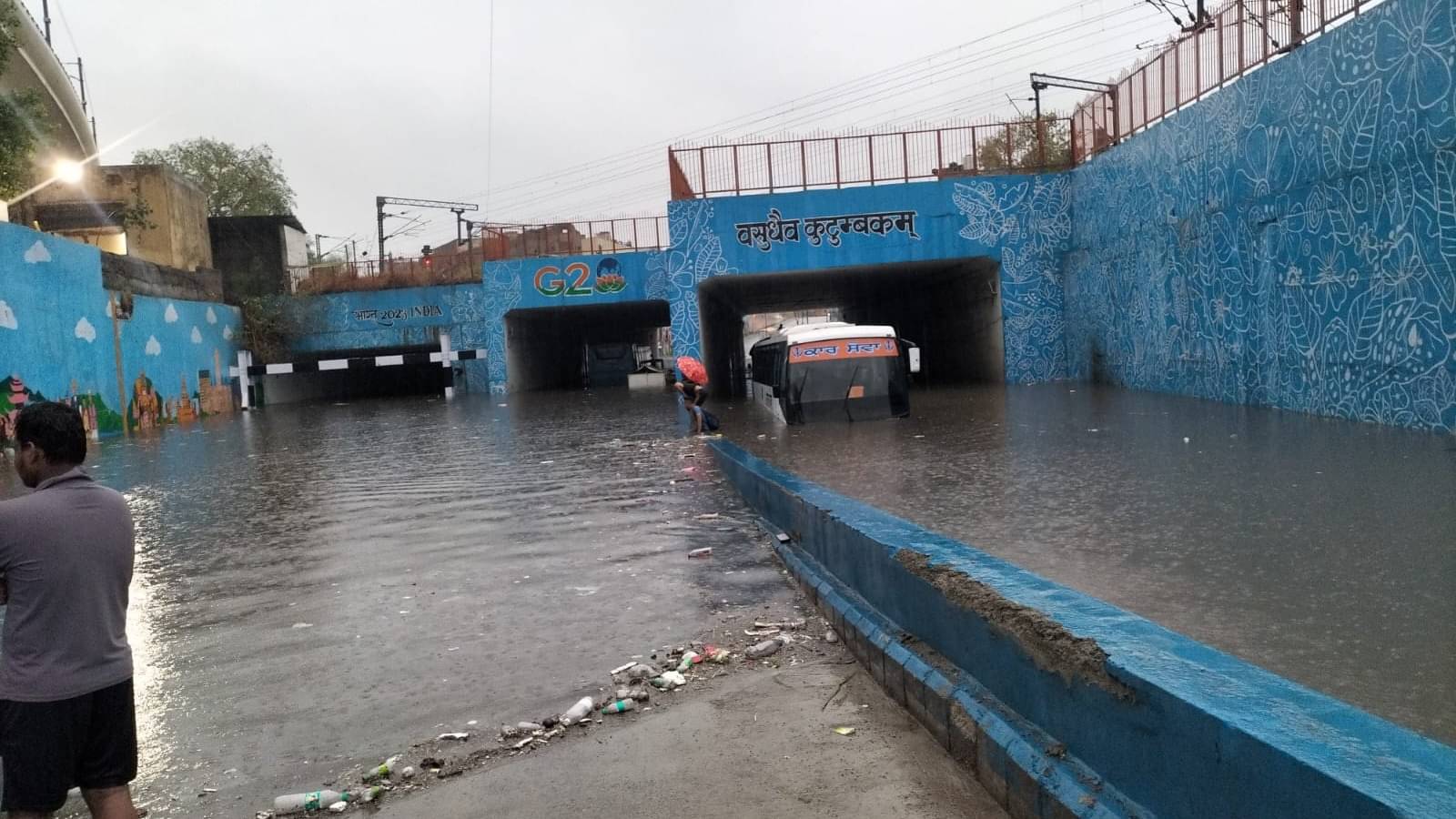 Rain Causes Severe Waterlogging In Parts Of Delhi Ncr Cripples Traffic