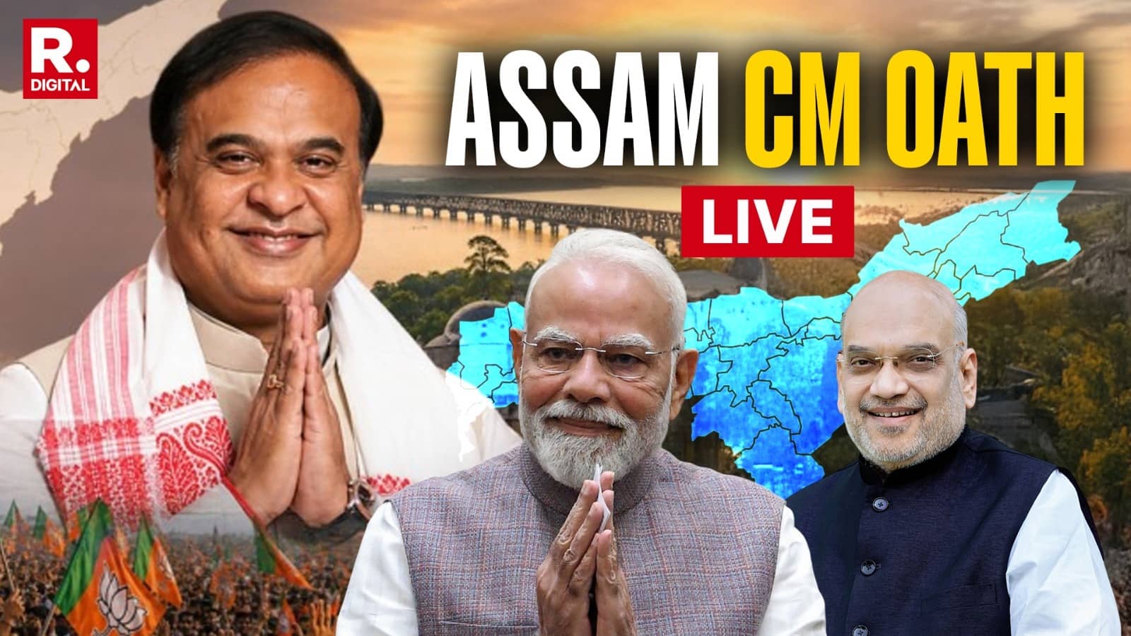 Assam CM Oath LIVE: Himanta Biswa Sarma Set To Take Oath 2nd ...