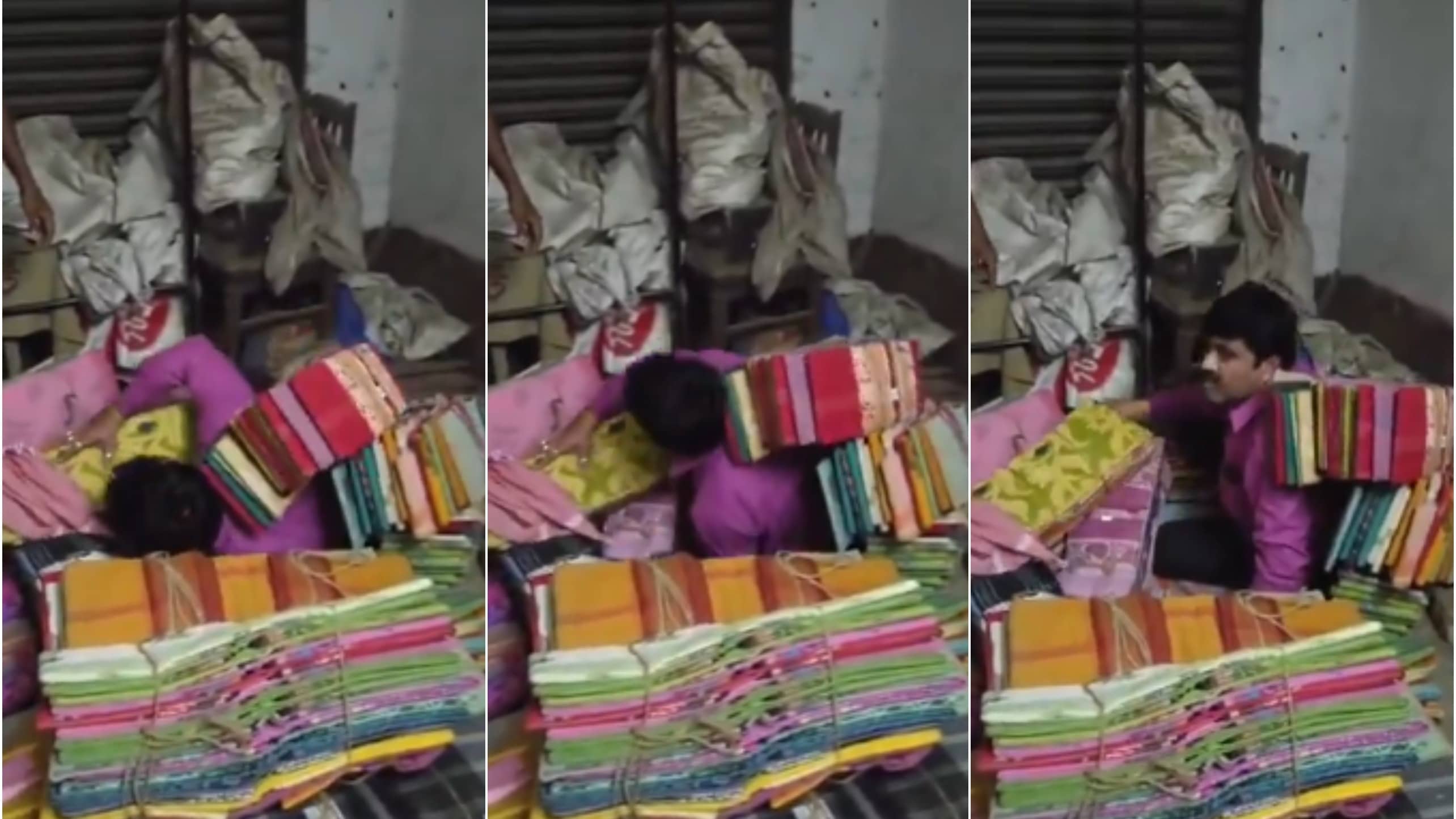 Video Of TMC Leader Hiding Himself Under Pile Of Sarees To Escape ...
