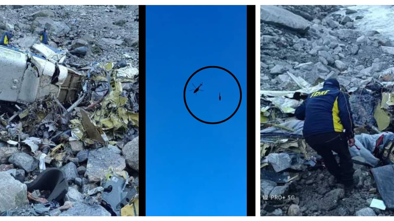 Malfunctioned Helicopter Being Airlifted by MI-17 Crashes in Kedarnath ...
