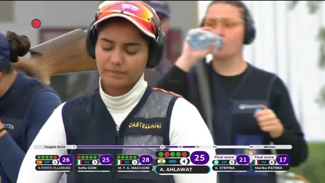 Aashima Ahlawat narrowly misses out on women's trap medal at ISSF ...