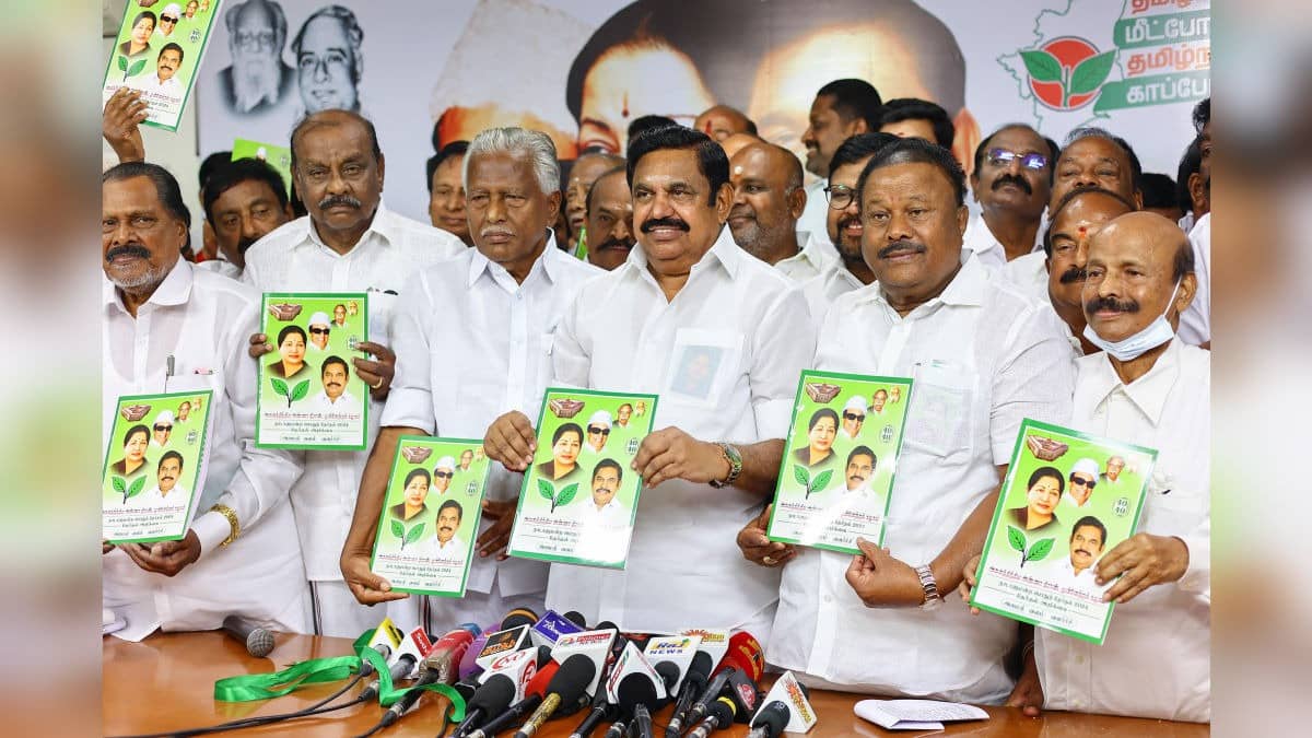 AIADMK Launches ‘First Phase’ Of 2026 Manifesto: Here Are The Welfare ...