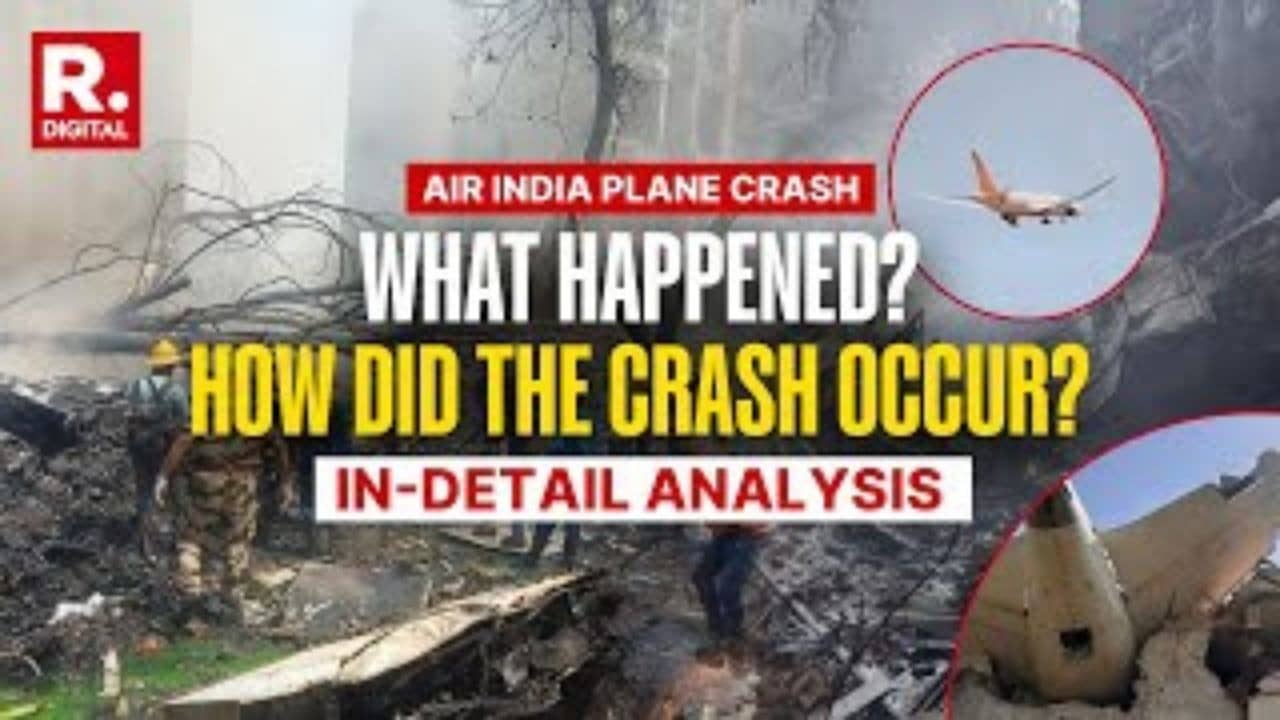 Air India Plane Crash: In-Depth Breakdown of Aircraft’s Slow Plunge to ...