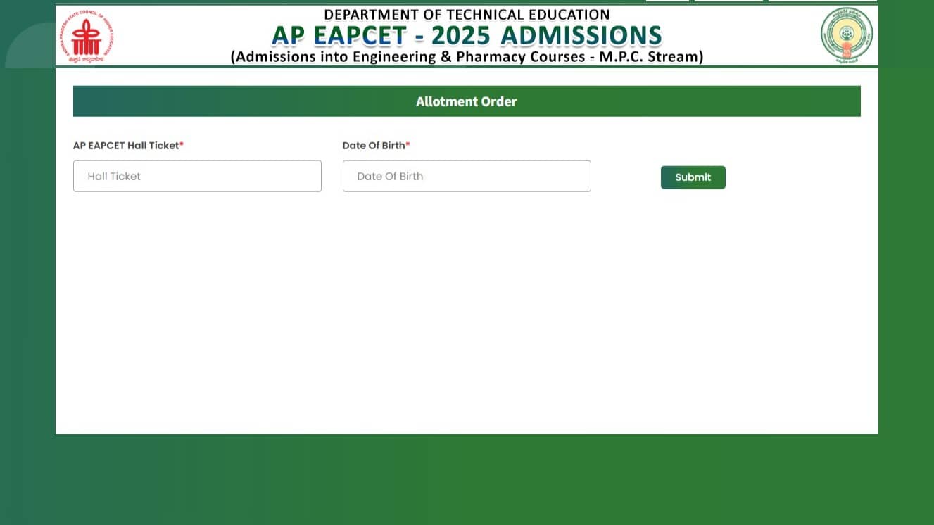 AP EAMCET 2025 Final Seat Allotment Out At eapcet-sche.aptonline.in, Direct Link to Check Here ...