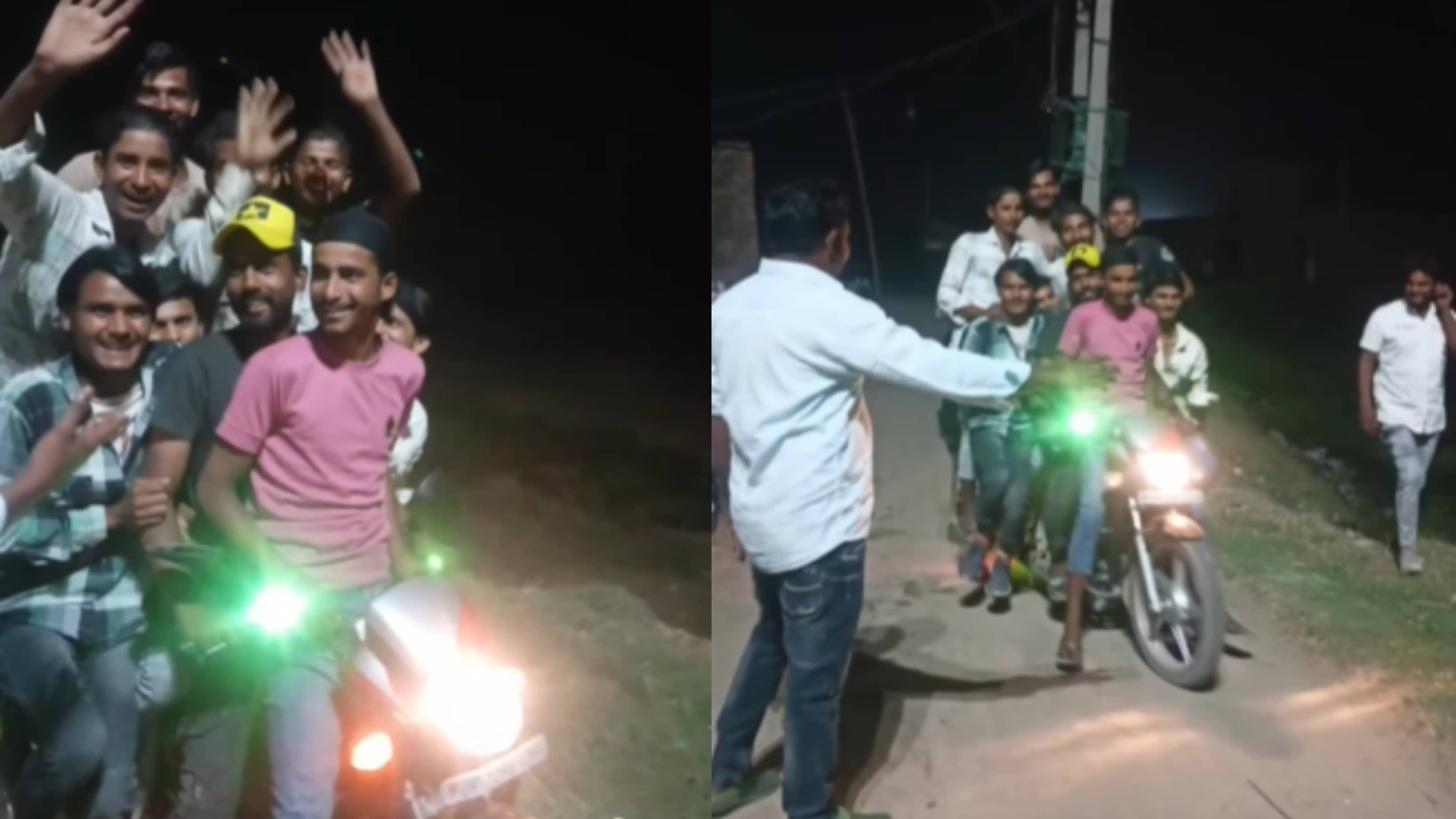 Viral Video: 13 Youngsters Ride Together on Single Motorcycle, Leaves ...