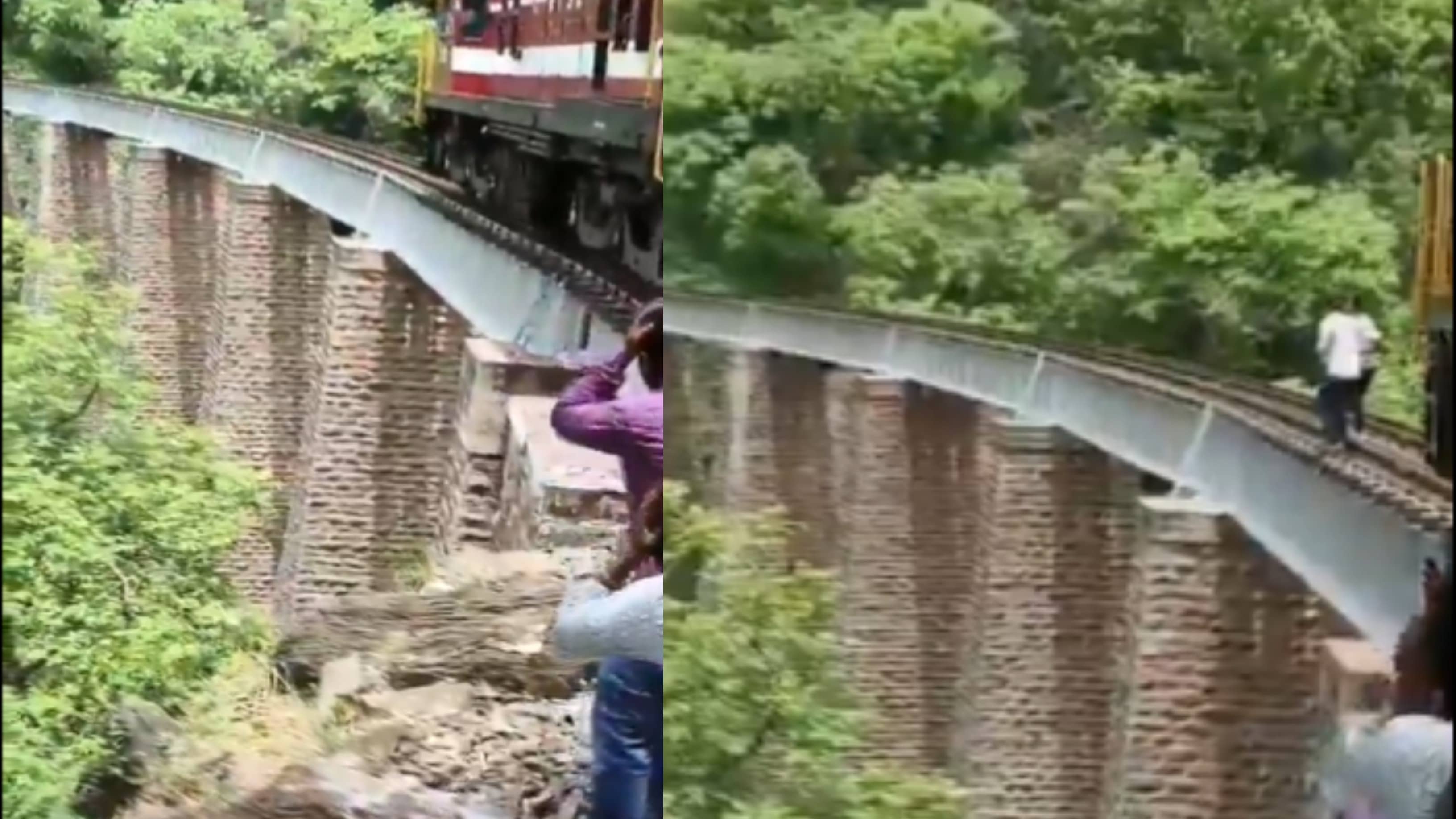 Video: Couple Jumps From 90-Feet Rail Bridge During Photo Shoot in ...