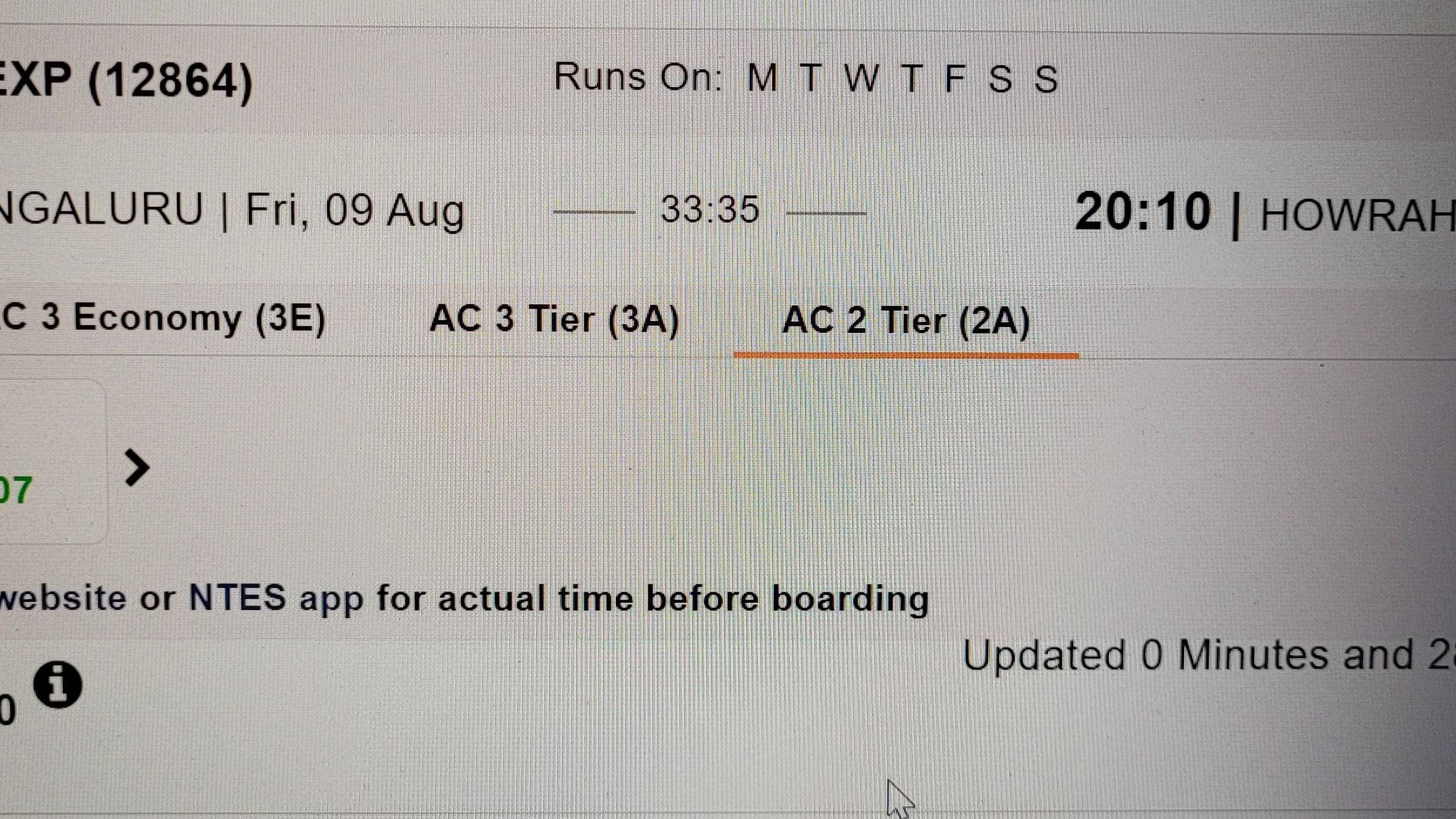 'Premium Tatkal': Bengaluru-Kolkata 2nd AC Train Ticket Costs Whopping ...