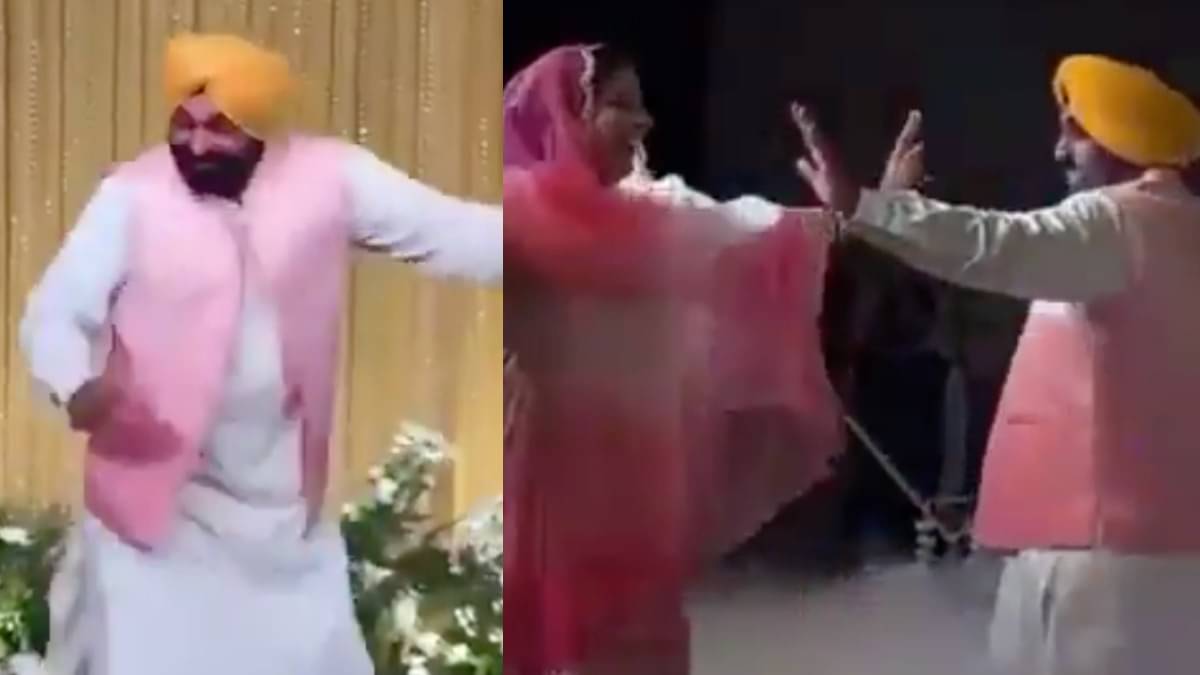 Punjab CM Bhagwant Mann's Energetic Bhangra On Arvind Kejriwal's Daughter's Wedding | Watch ...