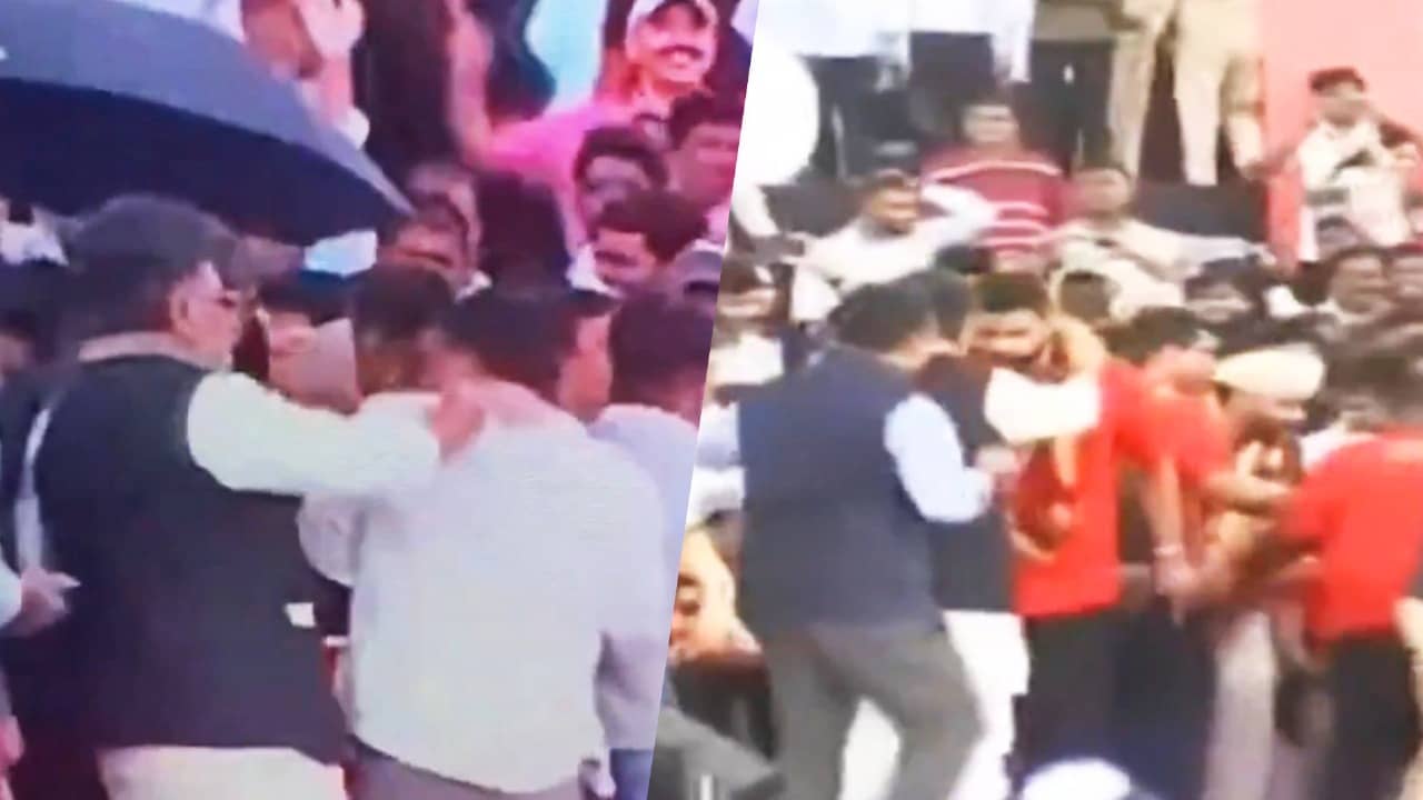 DK Shivakumar 'Smacks', Shoves RCB Fan During IPL Victory Celebrations; Karnataka Dy CM's ...