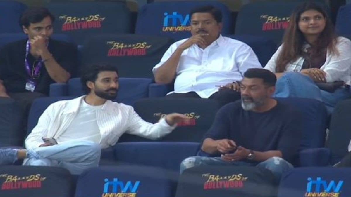Bads of Bollywood Actors Bobby Deol And Raghav Juyal Spotted At Ind Vs Ban Asia Cup 2025 Match ...