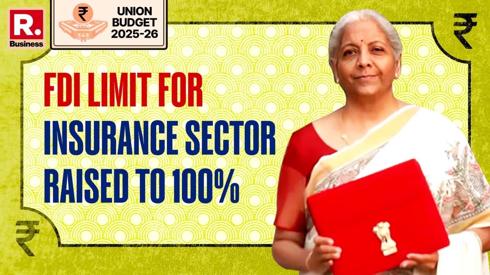 Budget 2025: FDI Limit For Insurance Sector Raised From 74 To 100 Per ...