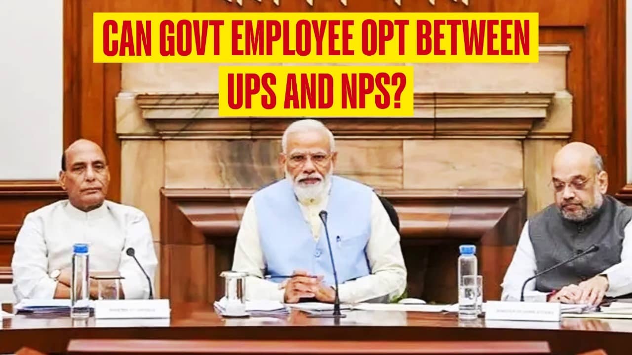 Can govt employee opt between Unified Pension Scheme and National ...