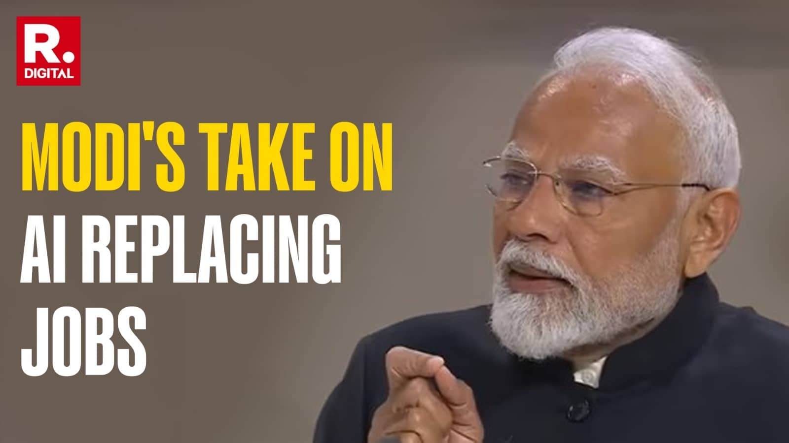 Will Technology Replace Jobs? PM Modi Answers at AI Summit | WATCH ...