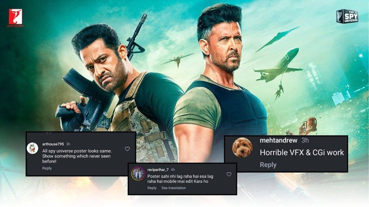 Hrithik Roshan-Jr NTR's War 2 Poster Massively Trolled For 'Lousy VFX ...