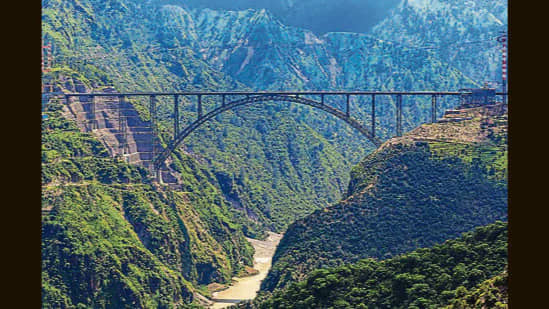 Train Runs At 110 Kmph On Chenab Bridge - First Visuals Of Jammu ...