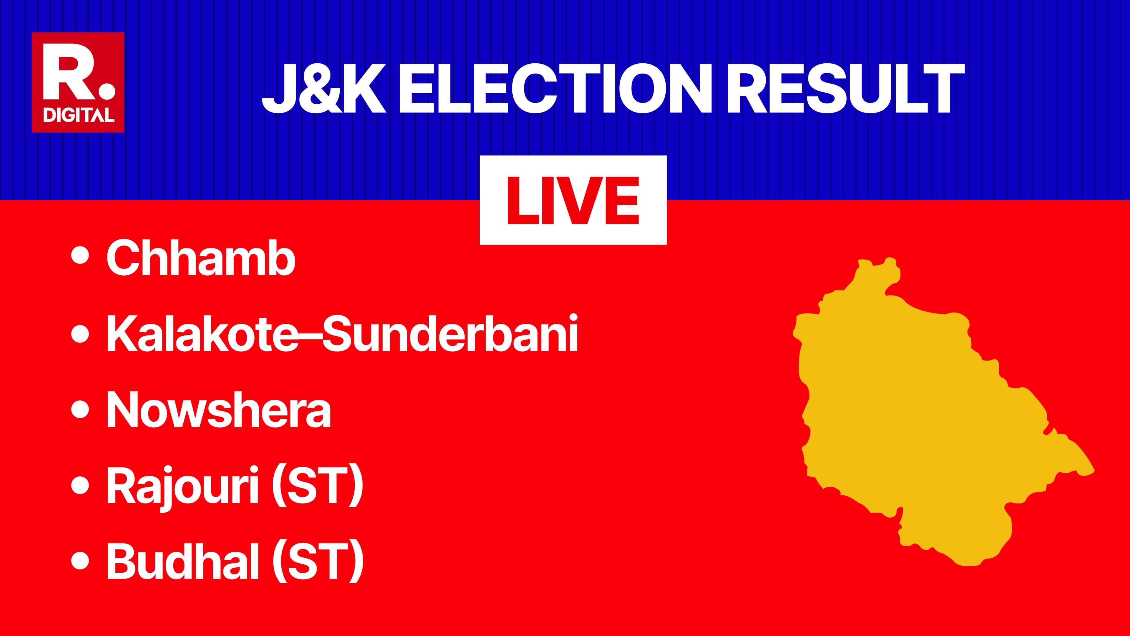 Chhamb, Kalakote, Nowshera, Rajouri, Budhal Election Result 2024 LIVE ...