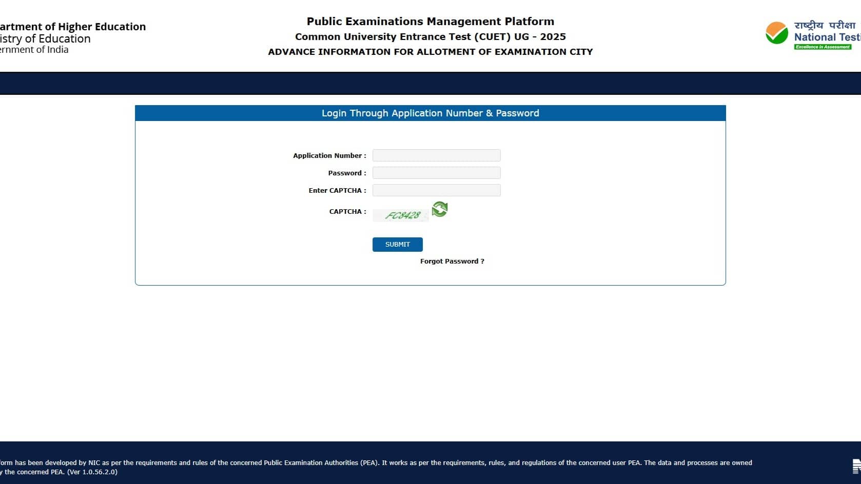 CUET 2025 City Intimation Slip Released at cuet.nta.nic.in, Direct Link ...