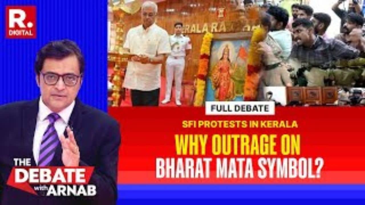Debate With Arnab: Why Is SFI in Kerala Angry Over the Bharat Mata ...