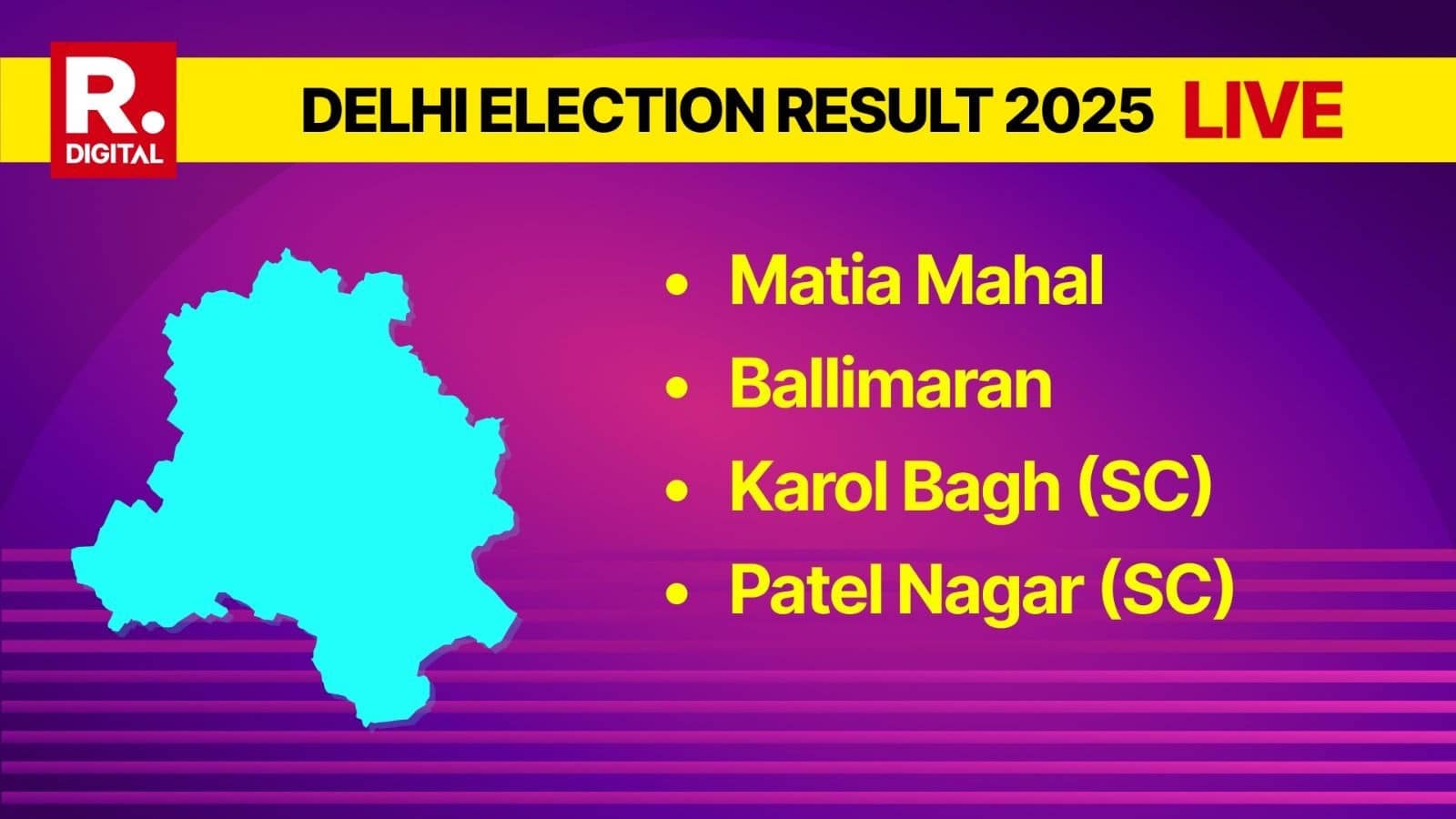 Matia Mahal, Ballimaran, Karol Bagh (SC), Patel Nagar (SC) Election ...