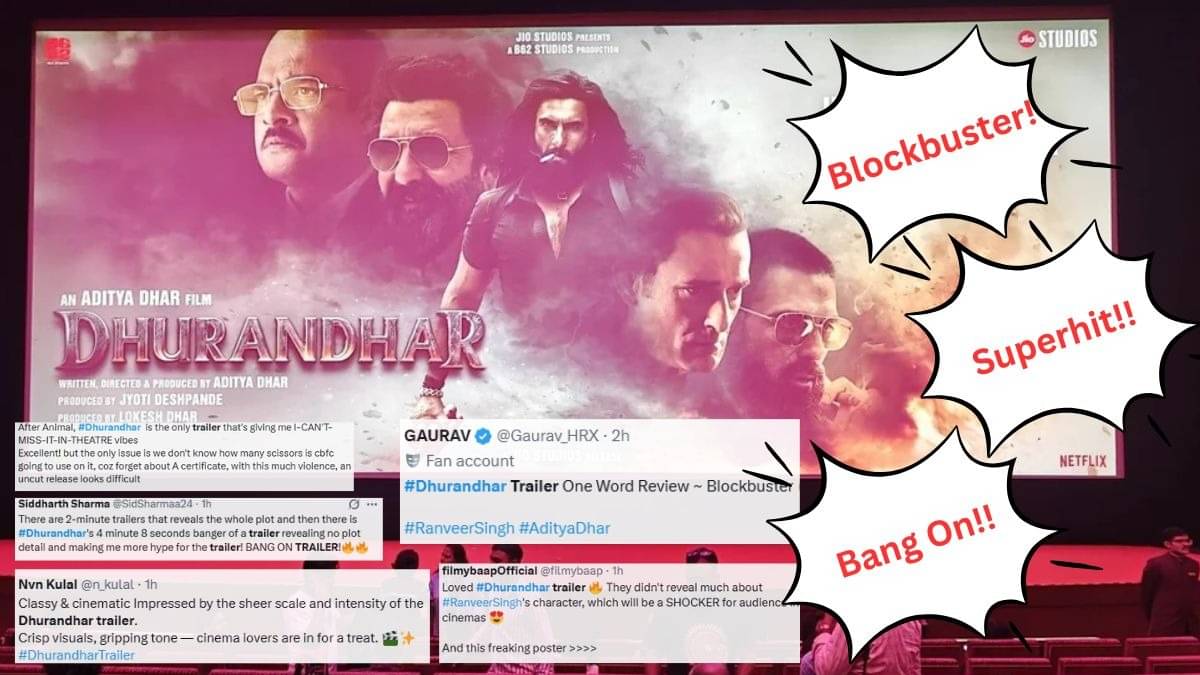 100% Blockbuster: Dhurandhar Trailer Gives Netizens 'Goosebumps', Ranveer Singh, Akshaye Khanna ...