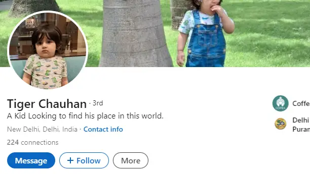 'Network is Networth': Father Creates LinkedIn Profile for 2-Year-Old ...