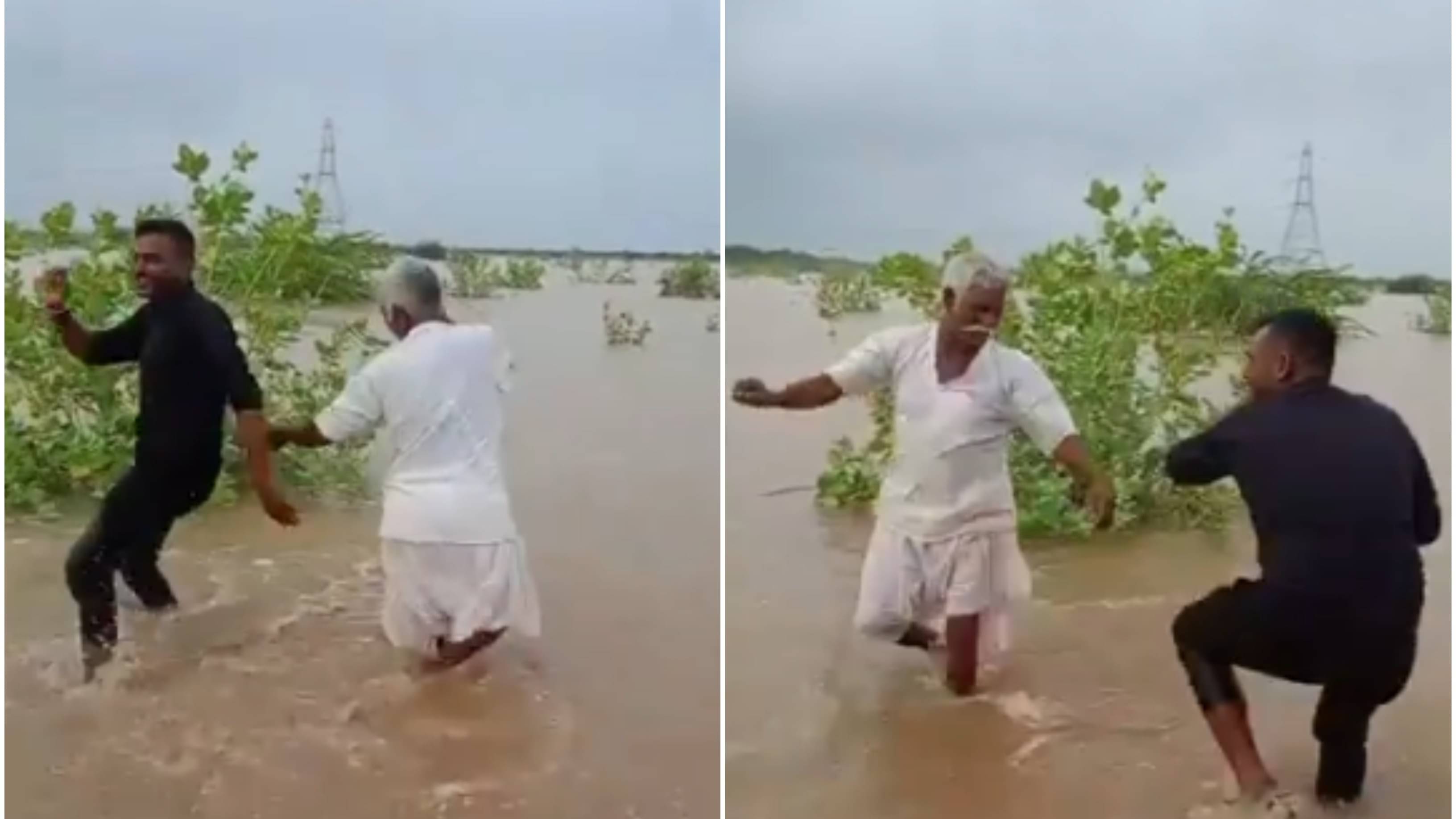 Video Of Father-son Duo Enjoying Rain In Gujarat Goes Viral | Watch ...