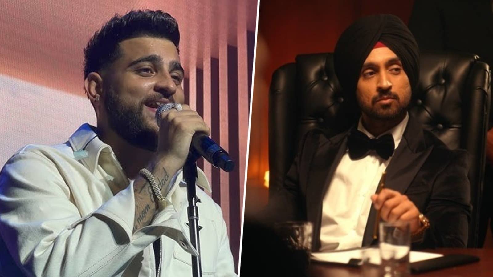 Karan Aujla Claims Diljit Dosanjh's GOAT Song At His Concert, Says 'Yeh ...