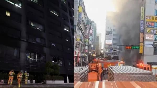 Fire Breaks Out in 8-Story Building in South Korea's Seongnam, Dozens ...