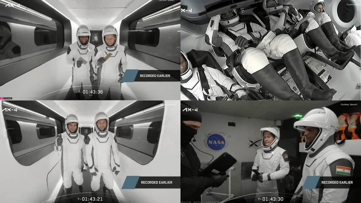 First Images Out: Axiom-4 Crew Boards Brand New Crew Dragon for Historic Launch | Republic World