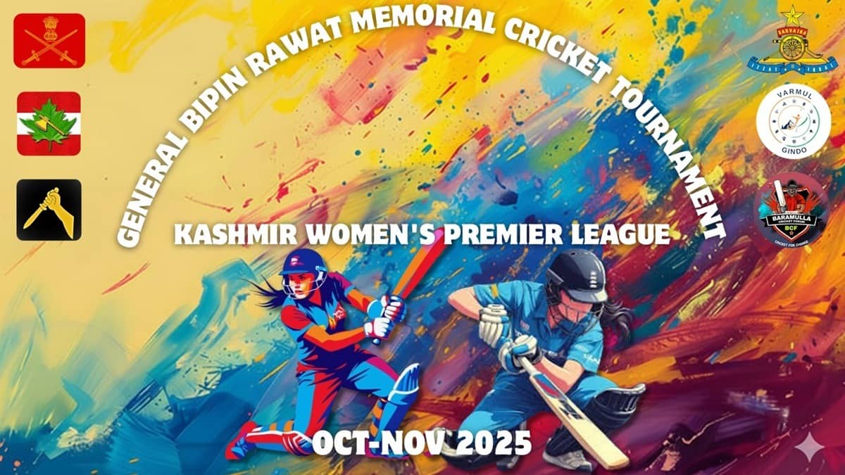 Gen Bipin Rawat Memorial Kashmir Women’s Premier League Begins Oct 29 ...