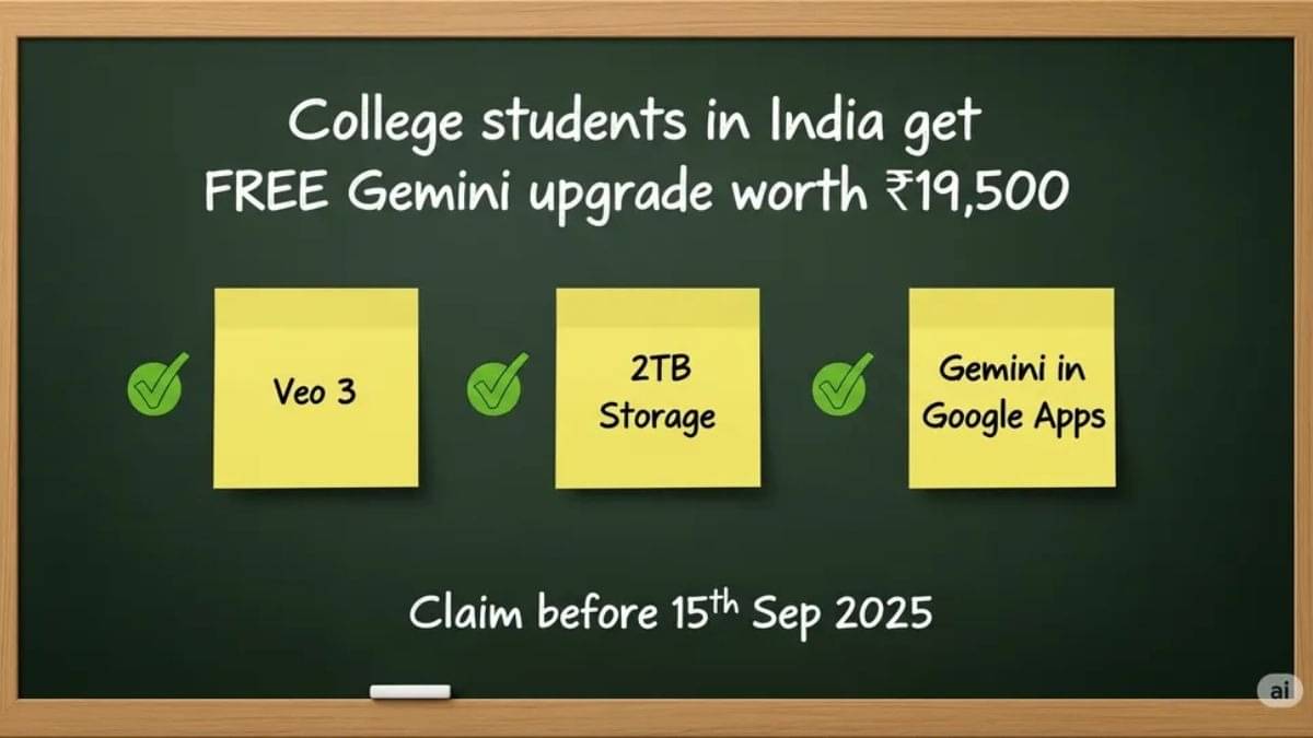 Google Gemini AI Pro Plan Now Free for Students in India: How to Apply ...