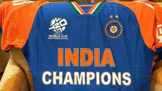 Special Champions Jersey Unveiled For Team India Following World Cup ...