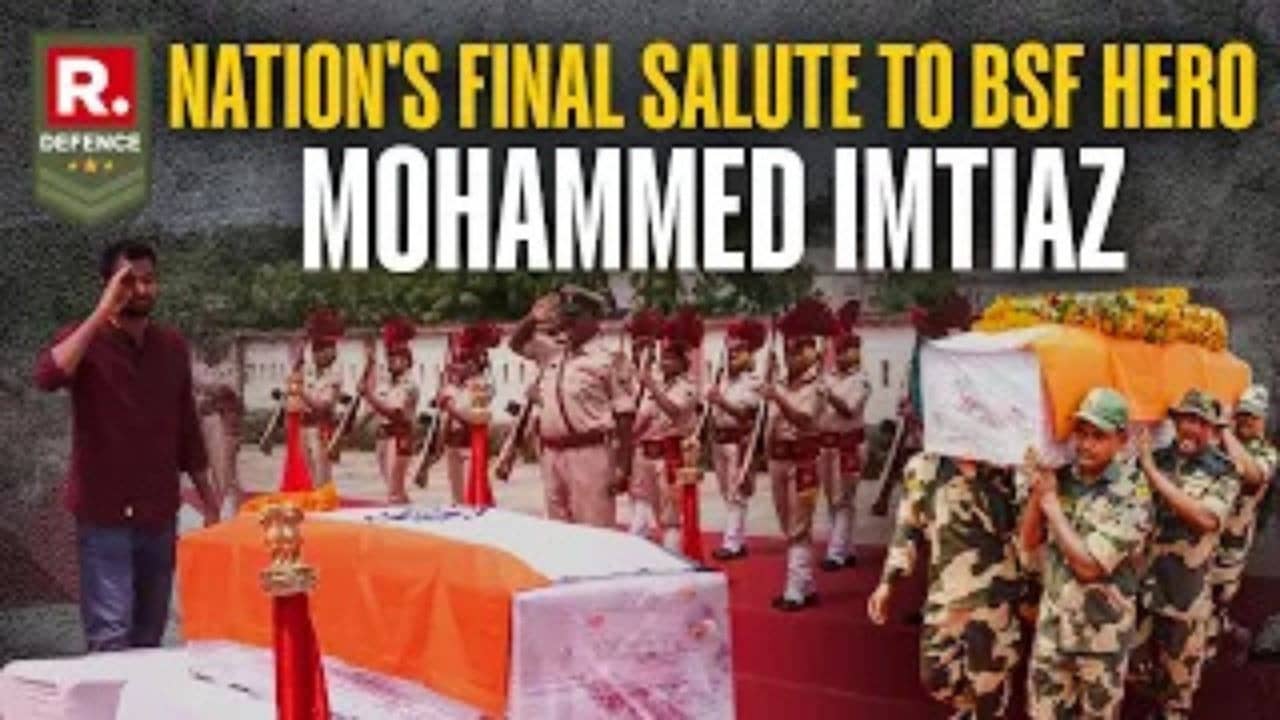 Guard of Honour For BSF's Mohammed Imtiaz, Who Was Killed in RS Pura ...