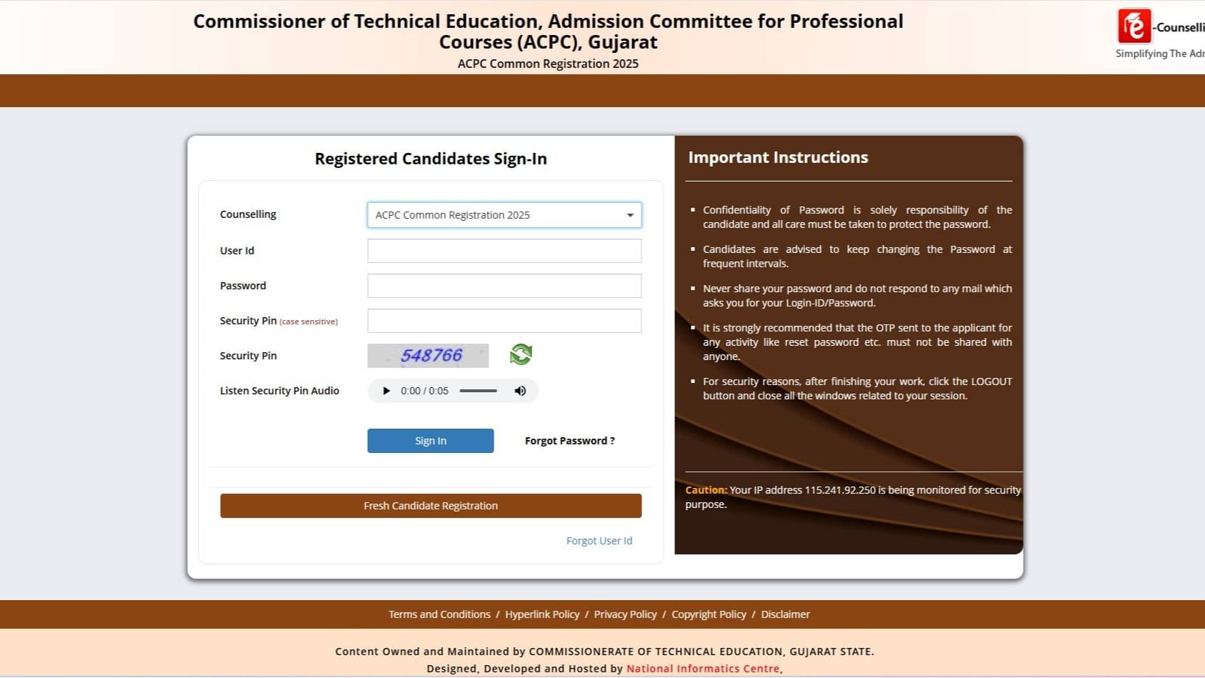 Gujarat PGCET 2025 Admit Card Out at gujacpc.admissions.nic.in, Direct ...