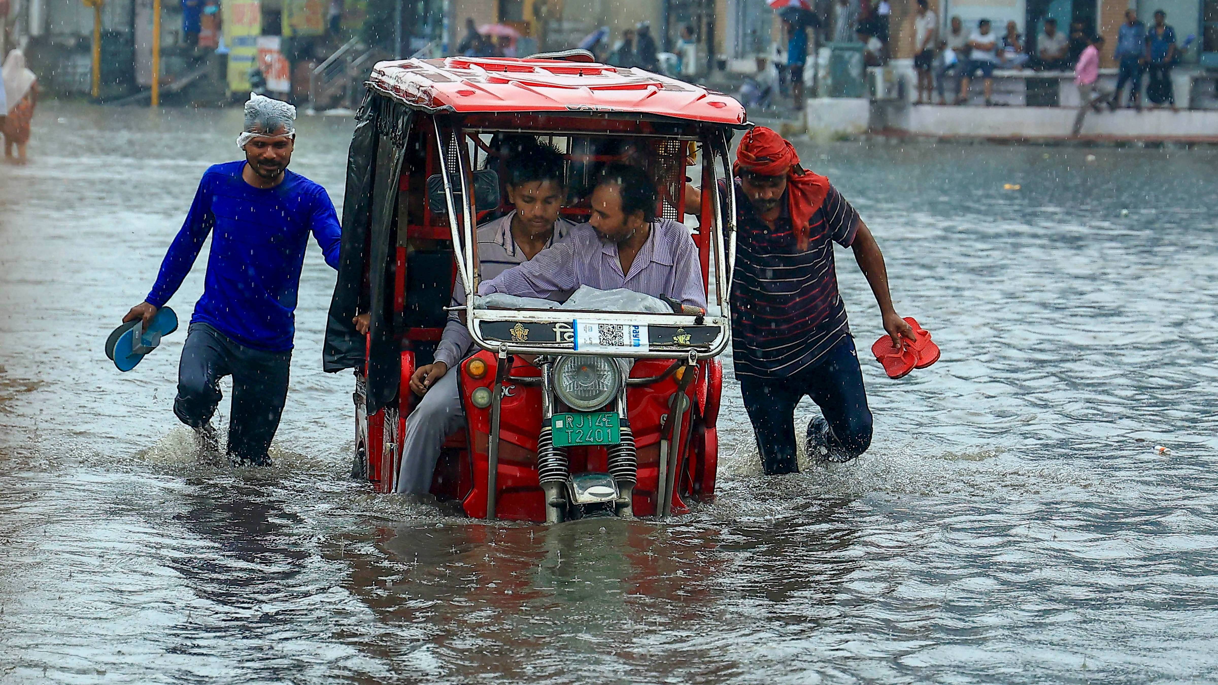 Incessant Rain Causes Water Logging And Highway Closure In Rajasthan