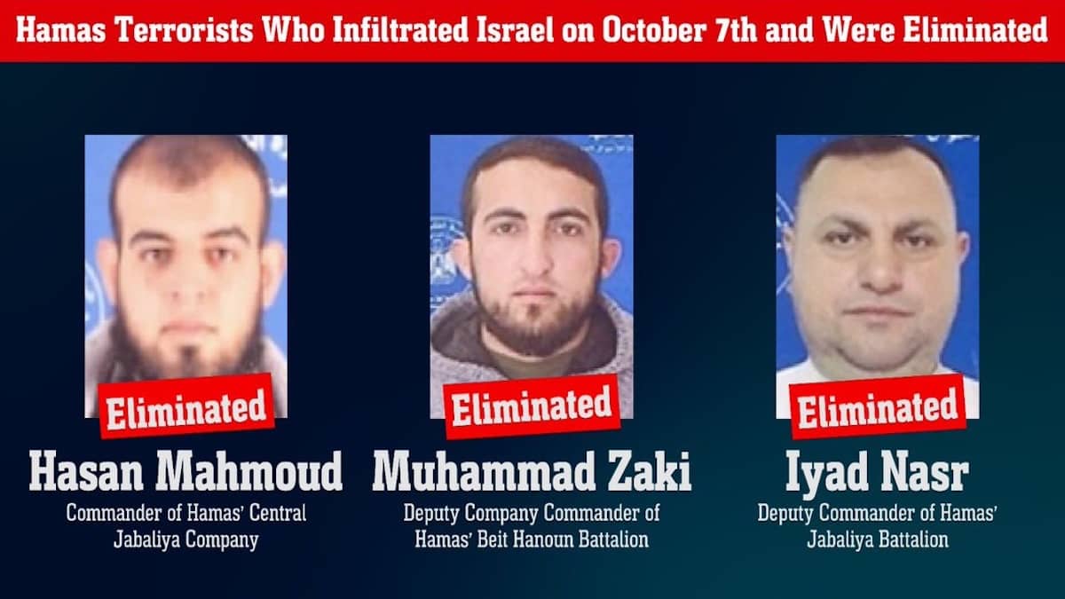 Israel Eliminates Several Terrorists And Hamas Operatives Involved in ...