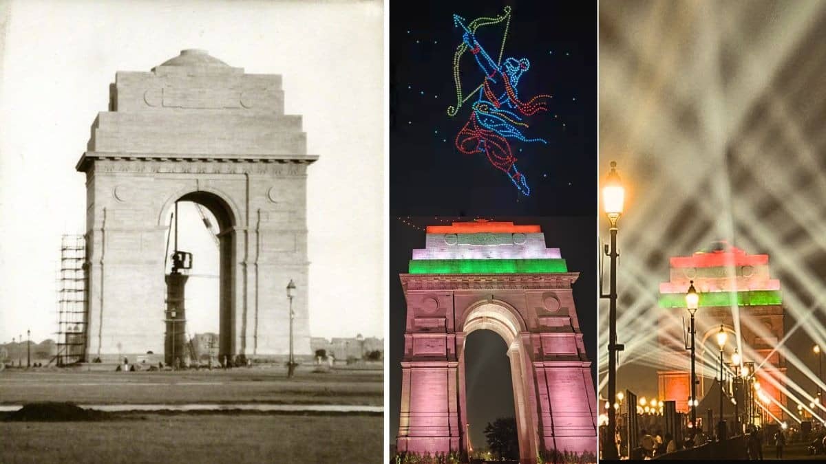 VIDEO: पहली बार अयोध्या की तरह जगमगाई दिल्ली, India Gate के ऊपर राम कथा ...