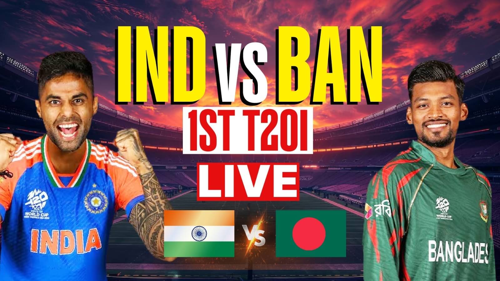 India vs Bangladesh, 1st T20I Highlights: India defeat Bangladesh by 7 ...