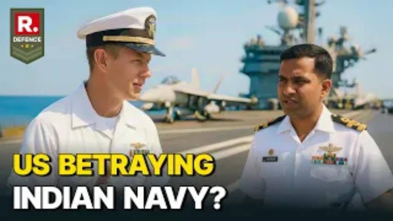 India’s Aircraft Carrier Ambitions Stalled by US Tech Delays | Republic ...