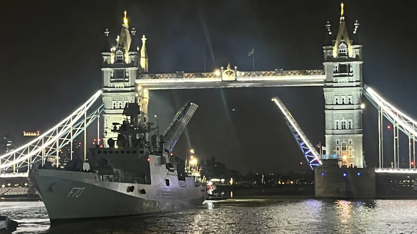 Stealth Warship INS Tushil Docks In London on Maiden Operational ...