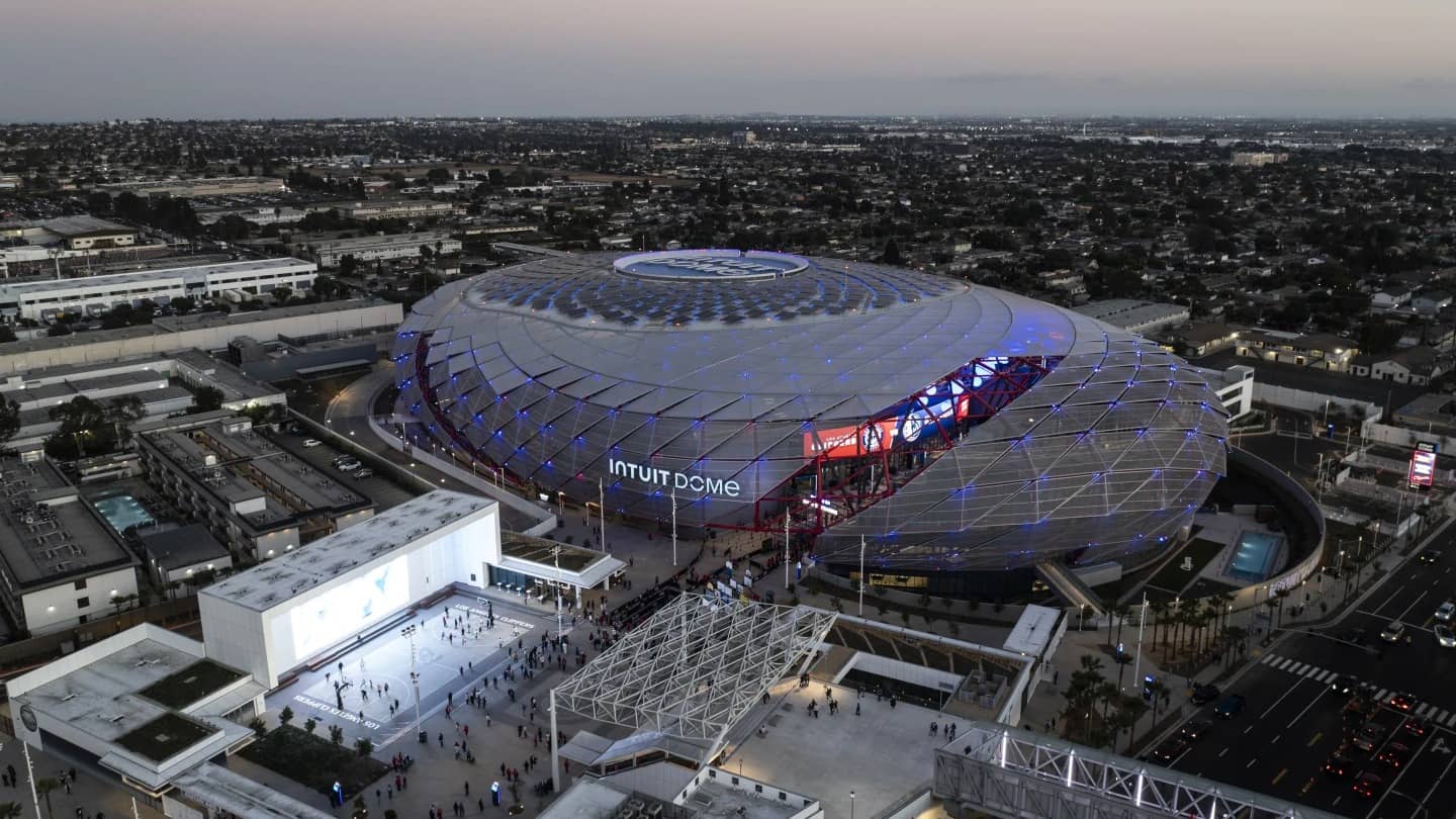 Flashy New Intuit Dome opens its doors to the Los Angeles Clippers fans ...