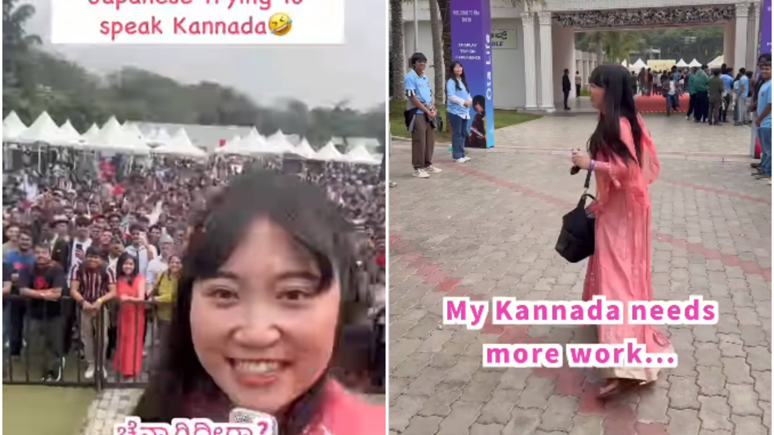 Japanese Woman Speaks Fluent Kannada in Bengaluru, Leaves Crowd Amazed ...