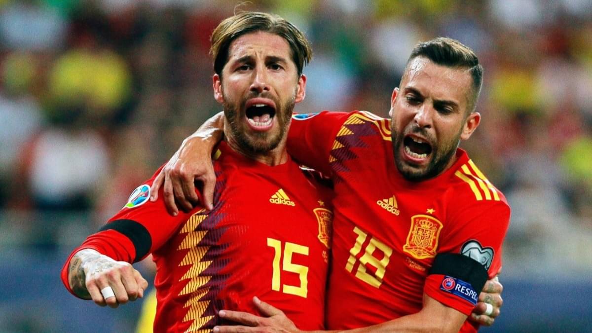 Sergio Ramos Gives Jordi Alba A Heartfelt Send-Off As Spain Legend ...