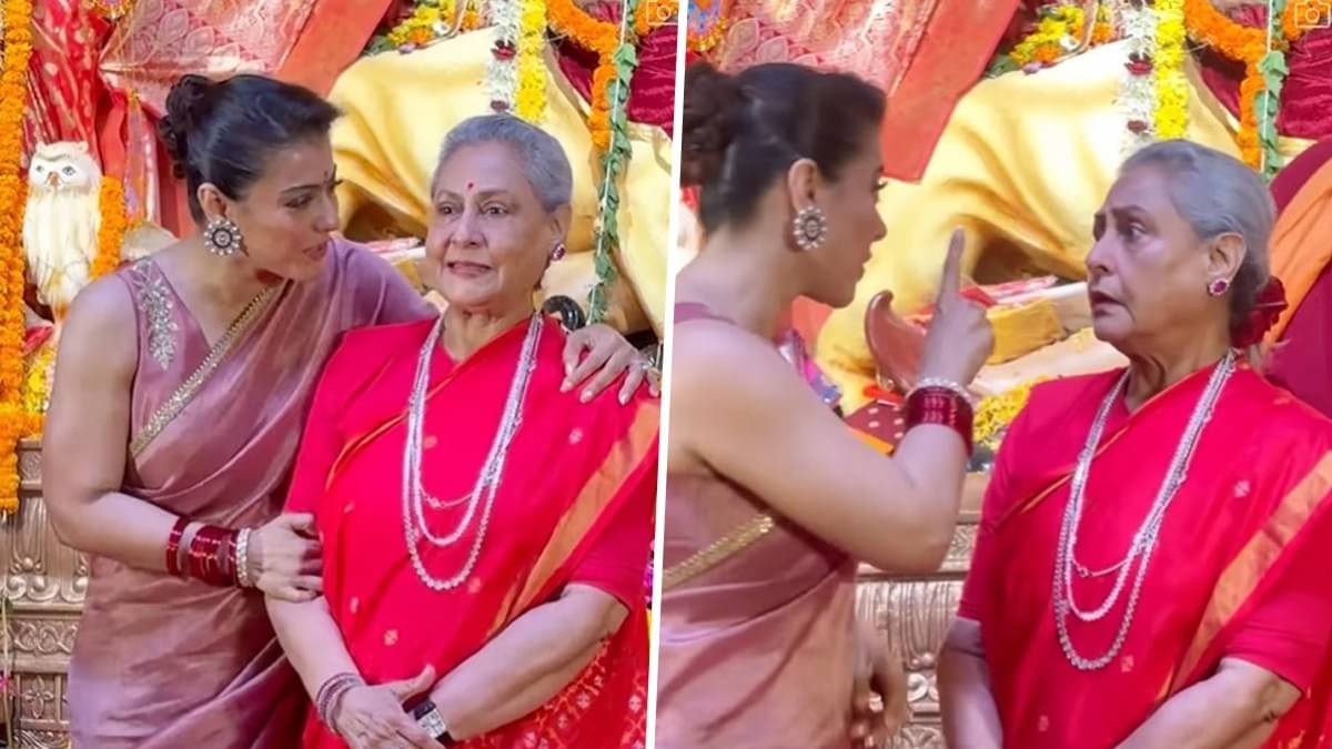 Kajol Prompts Jaya Bachchan To Smile For Paps At Durga Puja Pandal, What Happens Next Is ...