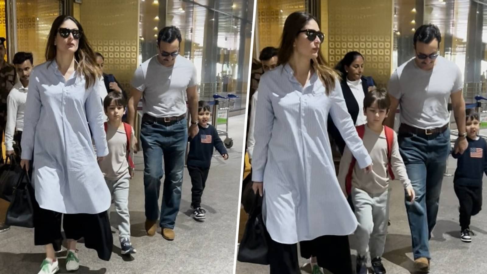 Kareena Kapoor-Saif Ali Khan Lift Paparazzi Rule, Get Snapped With Taimur And Jeh First Time ...
