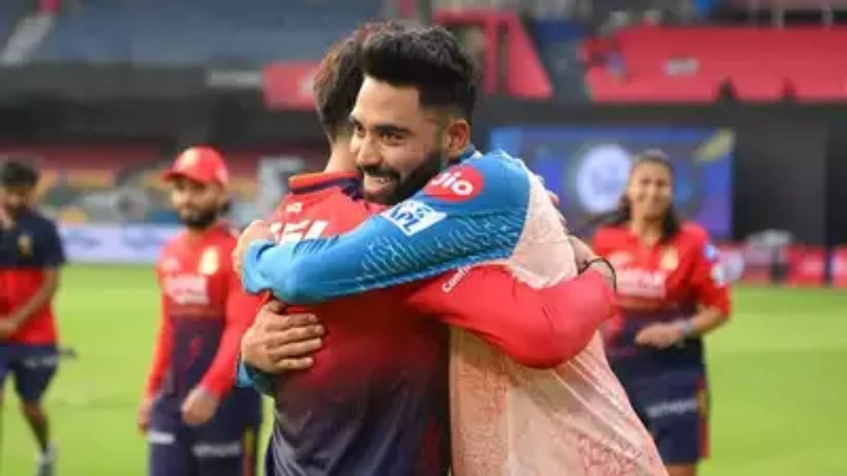 Virat Kohli's Heartwarming Hug to Mohammed Siraj is a Treat For RCB Fans Ahead of IPL 2025 Clash ...
