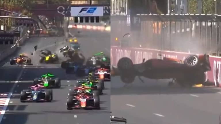 Indian F2 Driver Kush Maini Survives Life Threatening Crash At The ...