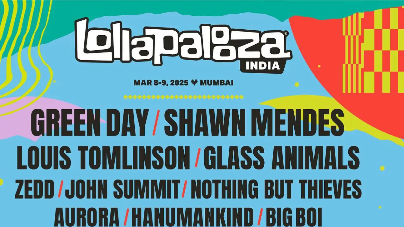 Lollapalooza India 2025 Line Up: Green Day, Shawn Mendes, Hanumankind ...