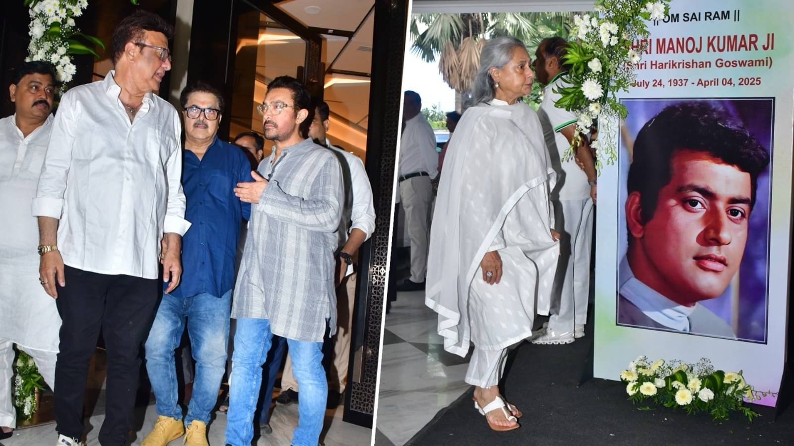 Manoj Kumar Prayer Meet: Aamir Khan, Farhan Akhtar, Jaya Bachchan, Prem Chopra Offer Condolences ...