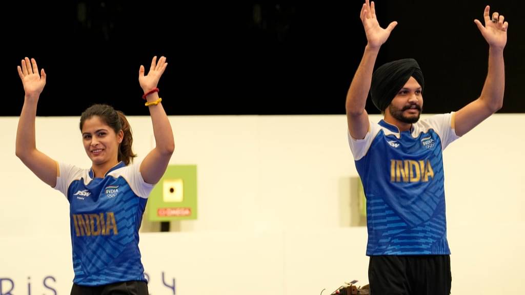 Haryana CM hails Manu Bhaker, Sarabjot Singh for winning bronze at ...